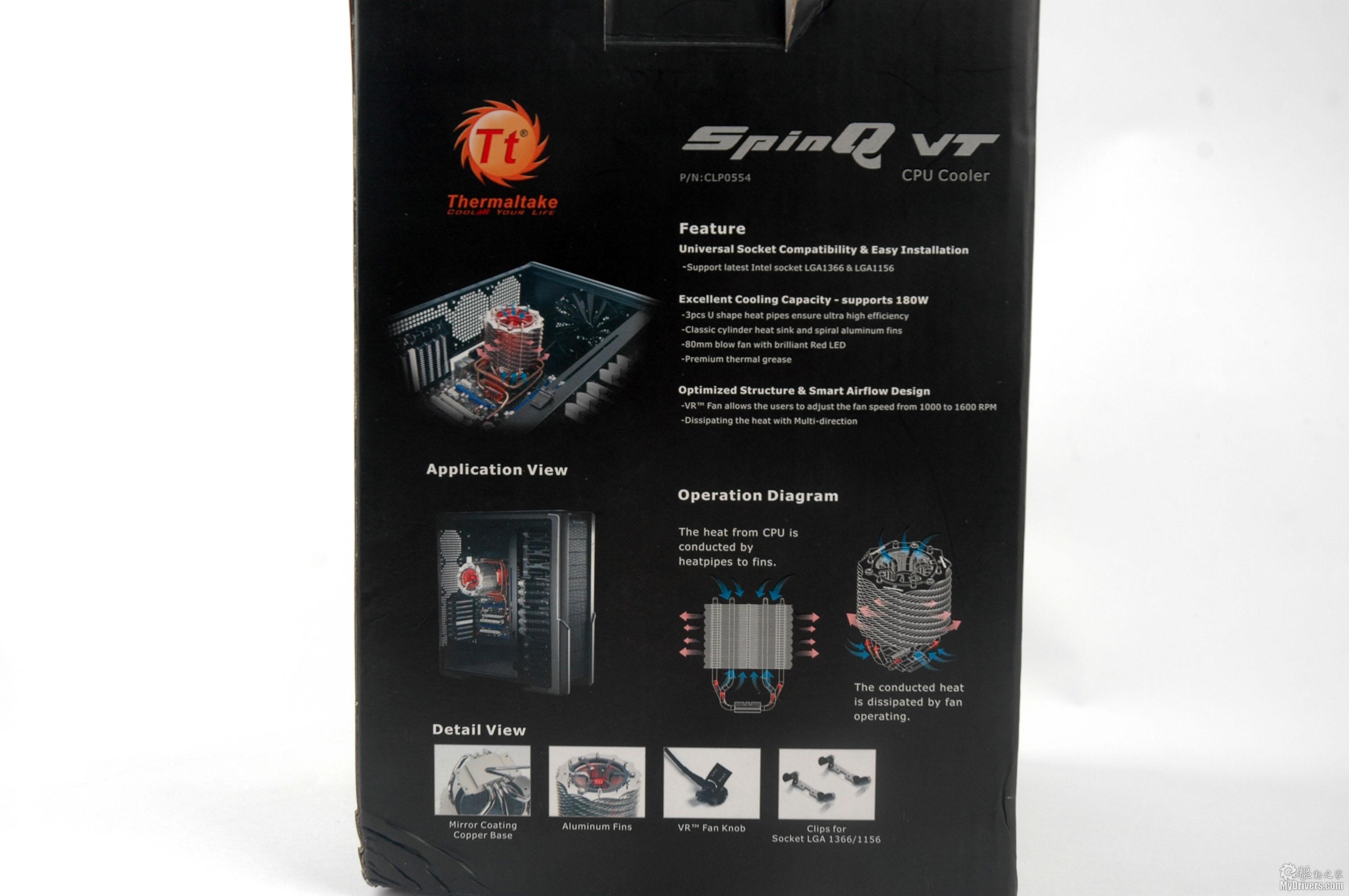 红光垂直涡轮 Tt SpinQ VT 散热器评测--快科技--科技改变未来