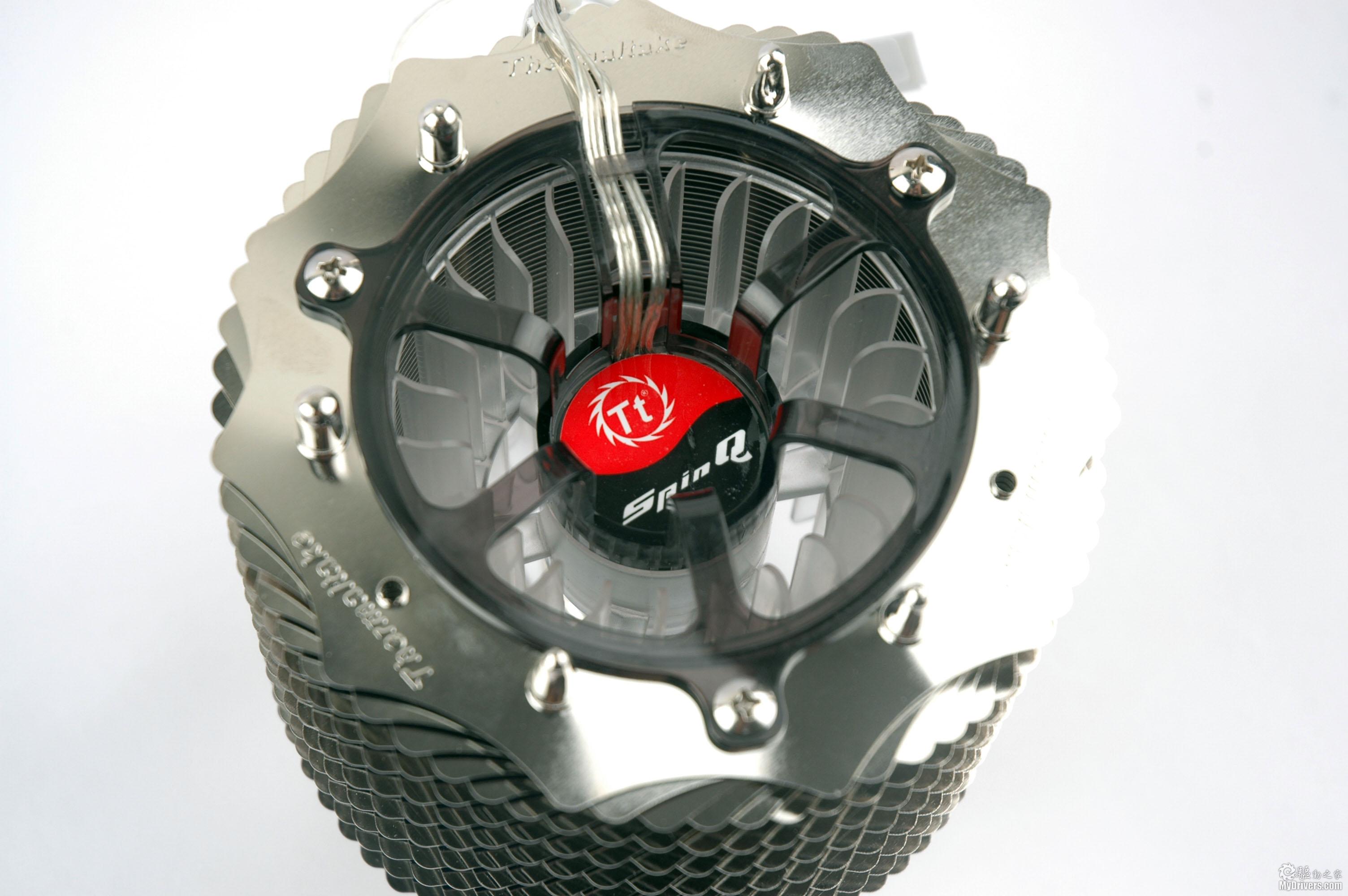 红光垂直涡轮 Tt SpinQ VT 散热器评测--快科技--科技改变未来